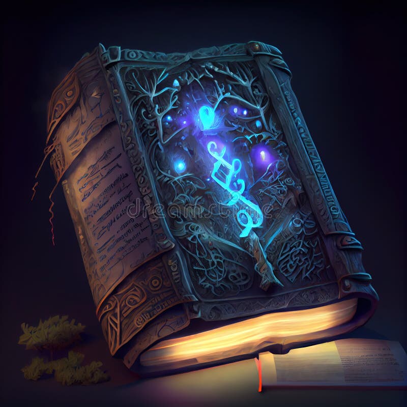 Generative AI: Book of Fantastic Adventures Surrounded by Magic Forest ...