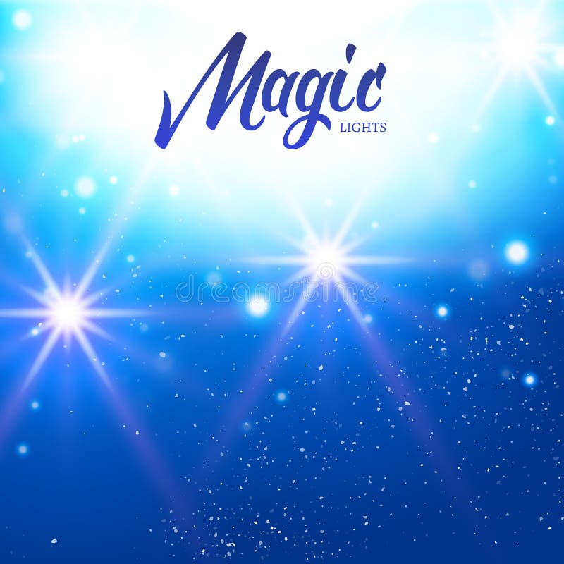 Magic Light Background Design Template. Vector Magic Lights Luxury ...