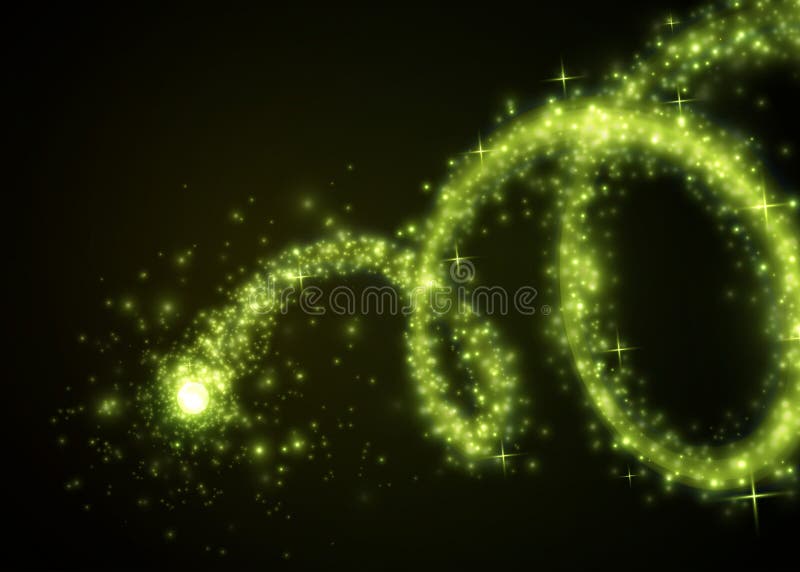 Magic Light Effect with Bright Sparkles. Vector Illustration. Stock ...