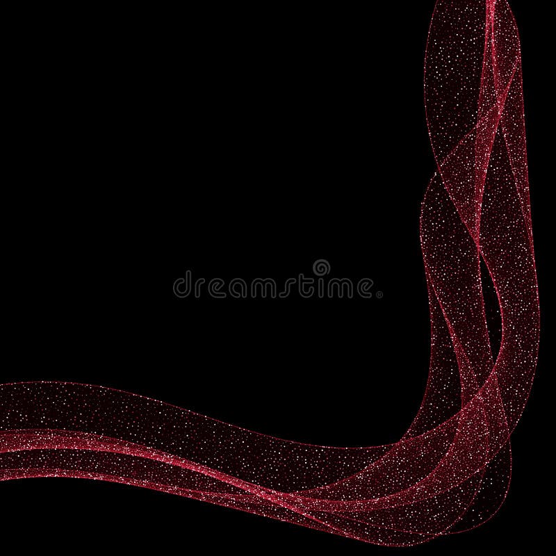 Magic Light Effect. Stardust Red Glitter. Sparkle Star Dust Vector ...