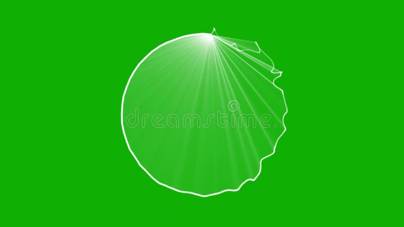 Magic Light Rays Circle Motion Graphics with Green Screen Background ...