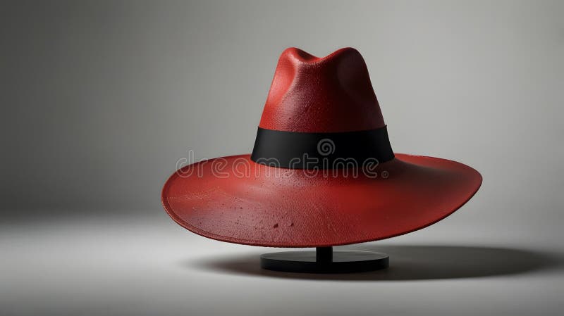 Magic Magical Red Wizard Witch Hat White Background Stock Illustration ...