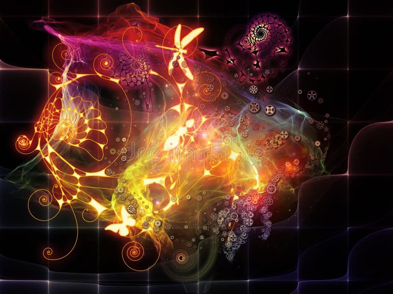 Magic of Math Visualization Stock Illustration - Illustration of ...