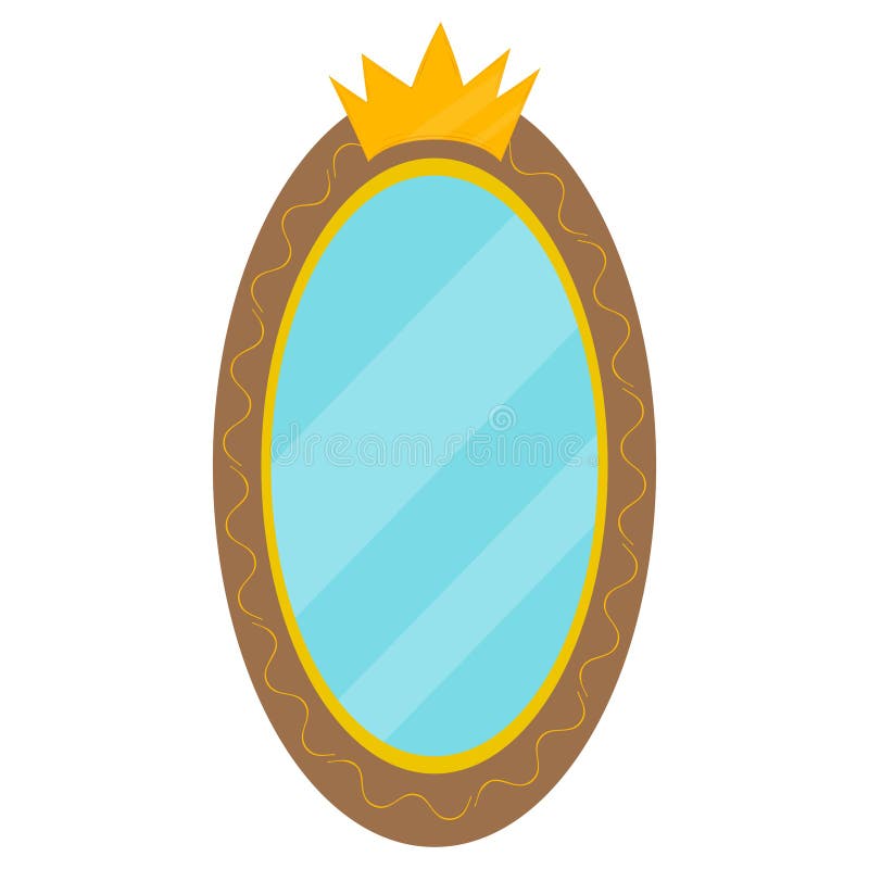 The Magic Mirror. Vector Illustration Stock Vector - Illustration of ...