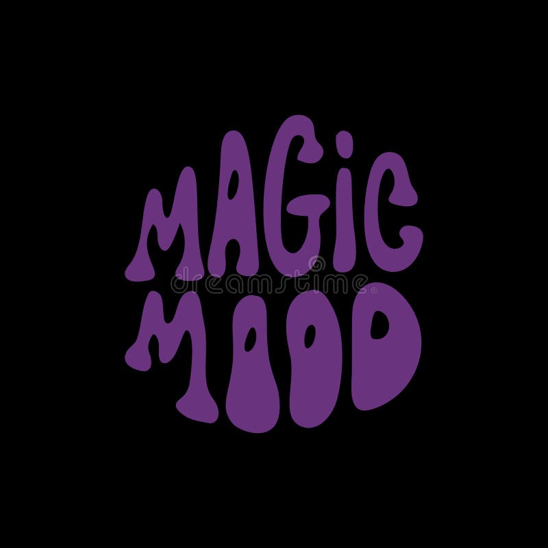 Magic Mood Typography Design for Creative Projects and Prints Stock ...