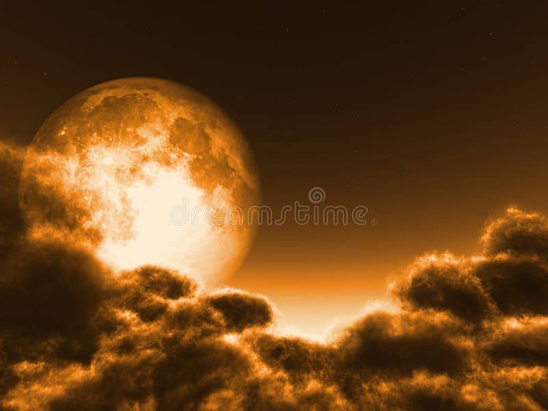 Magic moon concept stock illustration. Illustration of month - 53717834