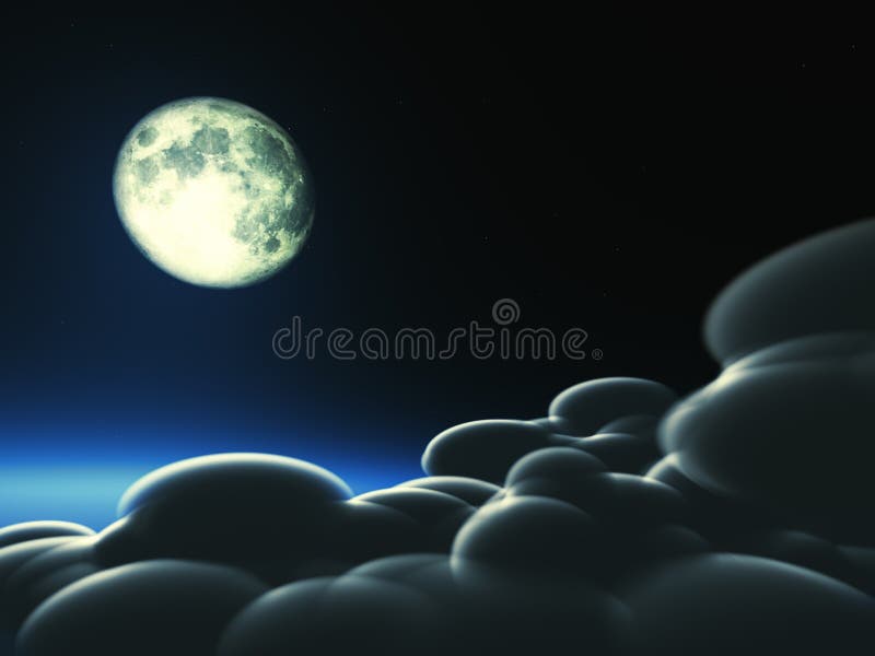 Magic moon concept stock illustration. Illustration of moon - 53718092