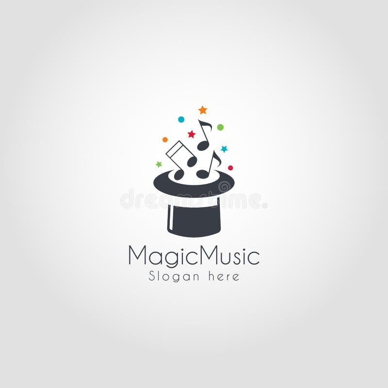 Magic hat and music notes stock vector. Illustration of elegant - 28019085