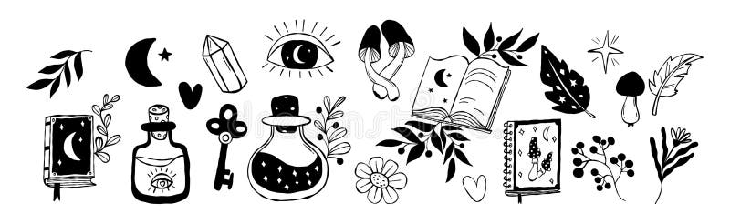 Ritual Witch Objects Stock Illustrations – 441 Ritual Witch Objects ...