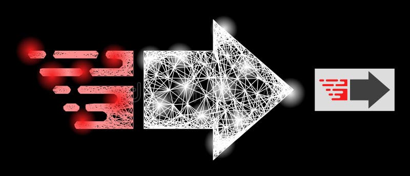 Magic Net Mesh Move Right with Light Spots Stock Vector - Illustration ...