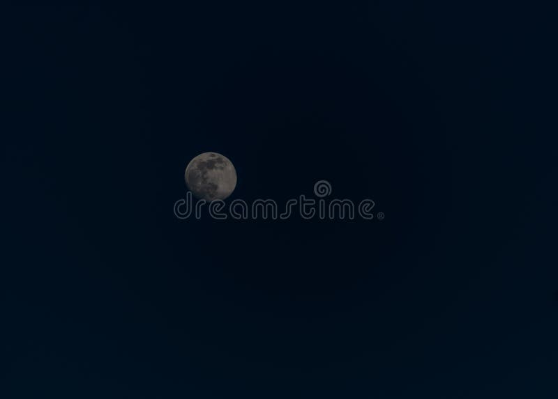 Magic Night Sky Landscape with a Full Moon Stock Image - Image of ...