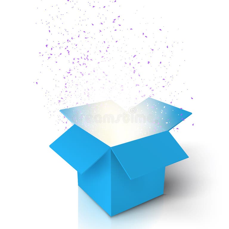 Open Realistic Gift Box Stock Illustrations – 11,787 Open Realistic ...