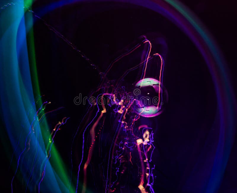 Magic Orb Dance stock photo. Image of lighttrails, dance - 137508024