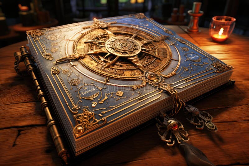 The Magic Pages of the Magic Book Summon Arcane Spells Stock Photo ...