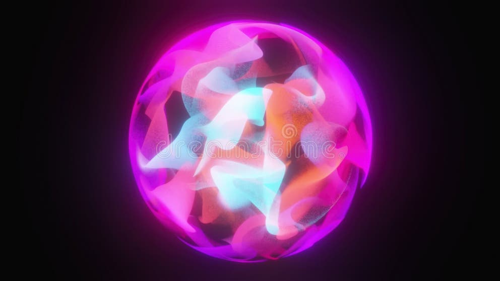 Magic Particle Sphere stock illustration. Illustration of fantasy ...