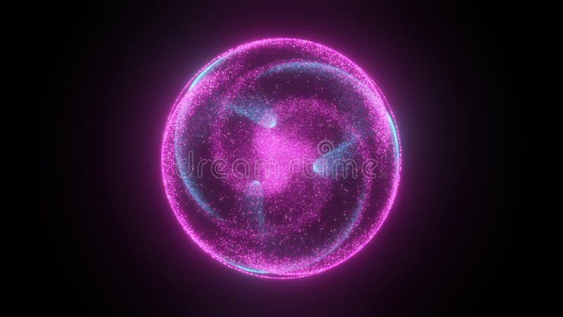 Magic particle sphere stock illustration. Illustration of abstract ...
