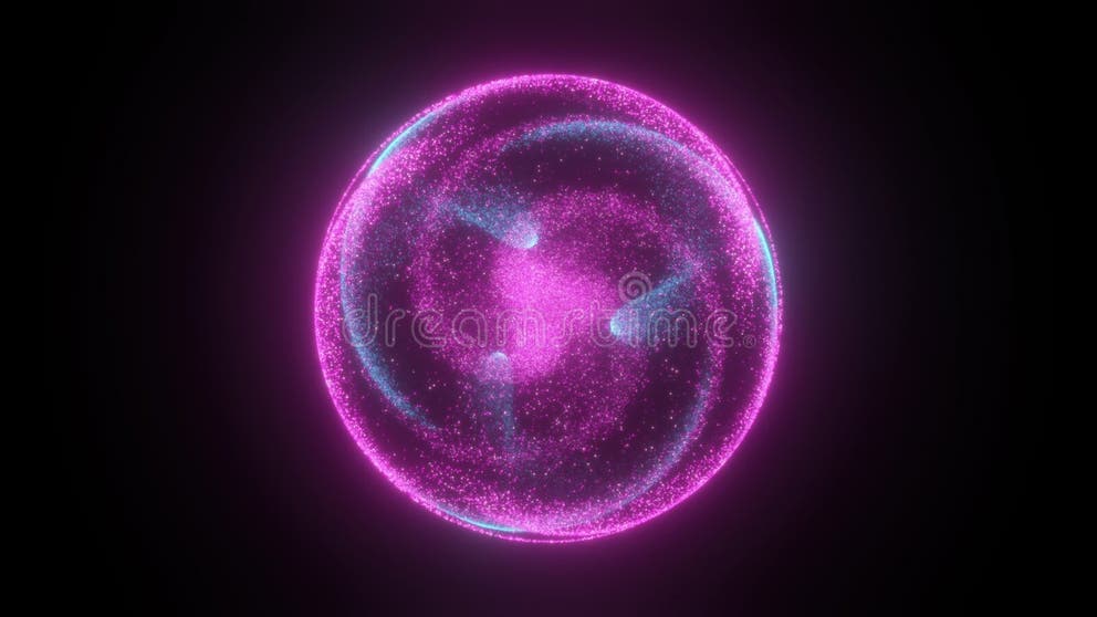 Magic particle sphere stock illustration. Illustration of abstract ...