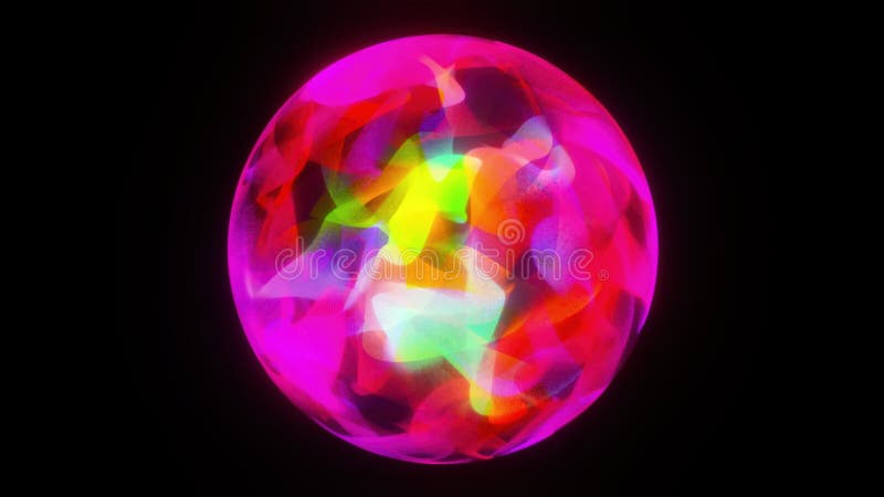 Magic particle sphere stock illustration. Illustration of circle ...