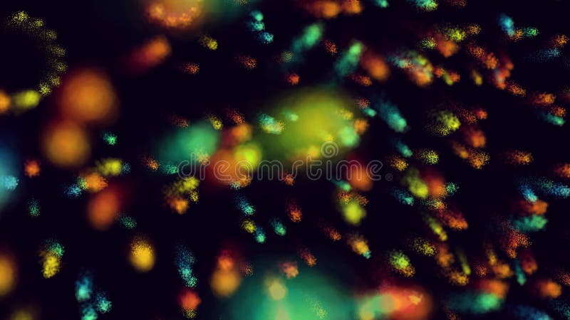 Magic Particles Form Beatuful Trails. Swirl Structure Stock Footage ...