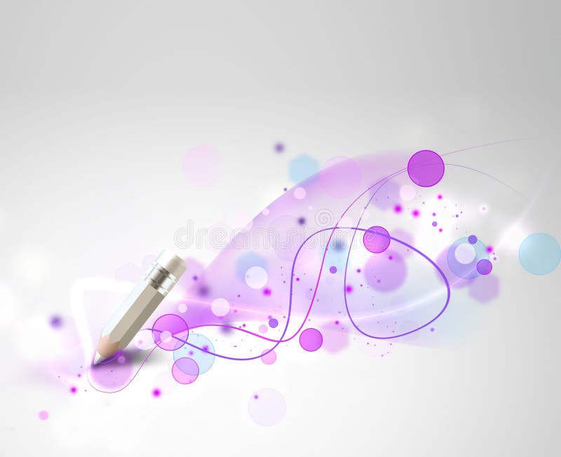 Magic pencil stock vector. Illustration of writing, background - 22543295