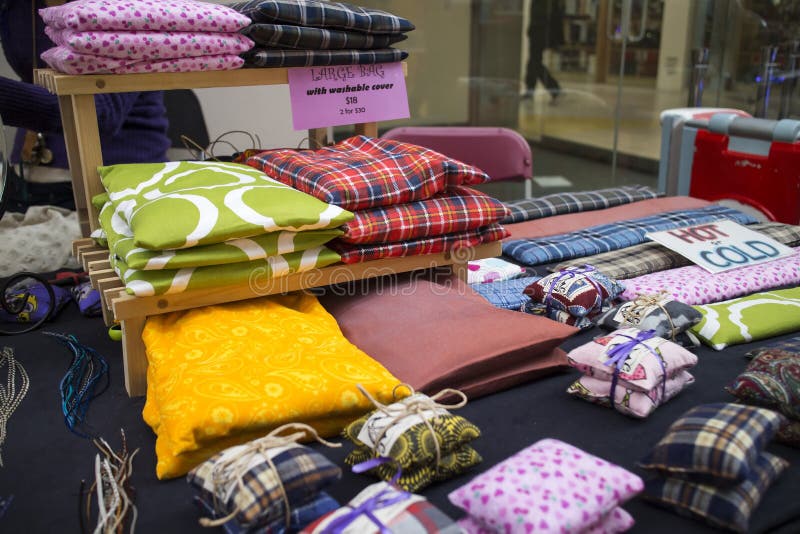 Magic Pillows at Craft Fair Stock Image - Image of retail, chinatown ...