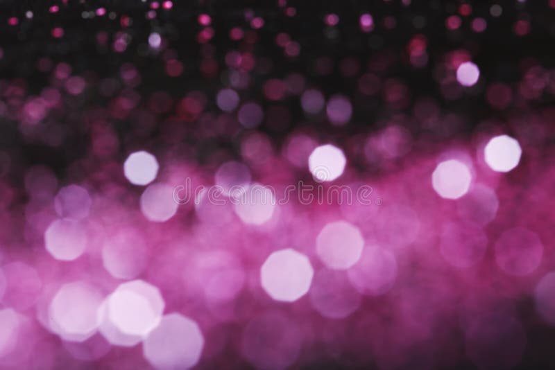 Magic Pink Bokeh Effect on Dark Stock Image - Image of abstract, decor ...
