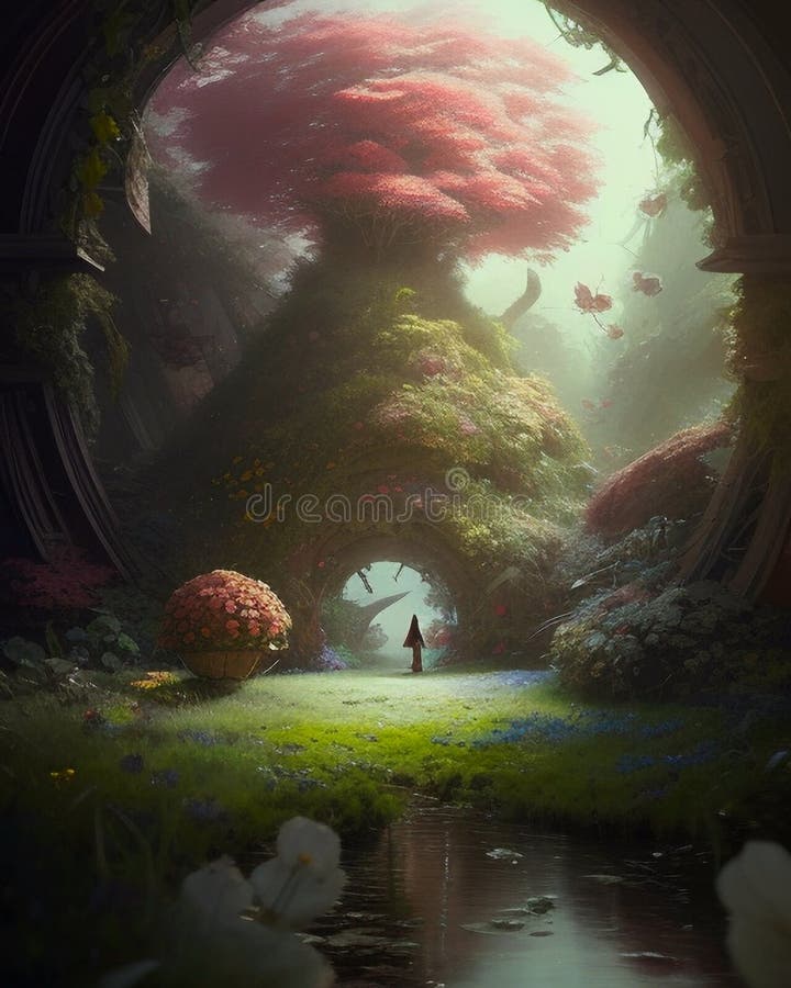 Magic Place, Fairytale and Mystery Stock Illustration - Illustration of ...