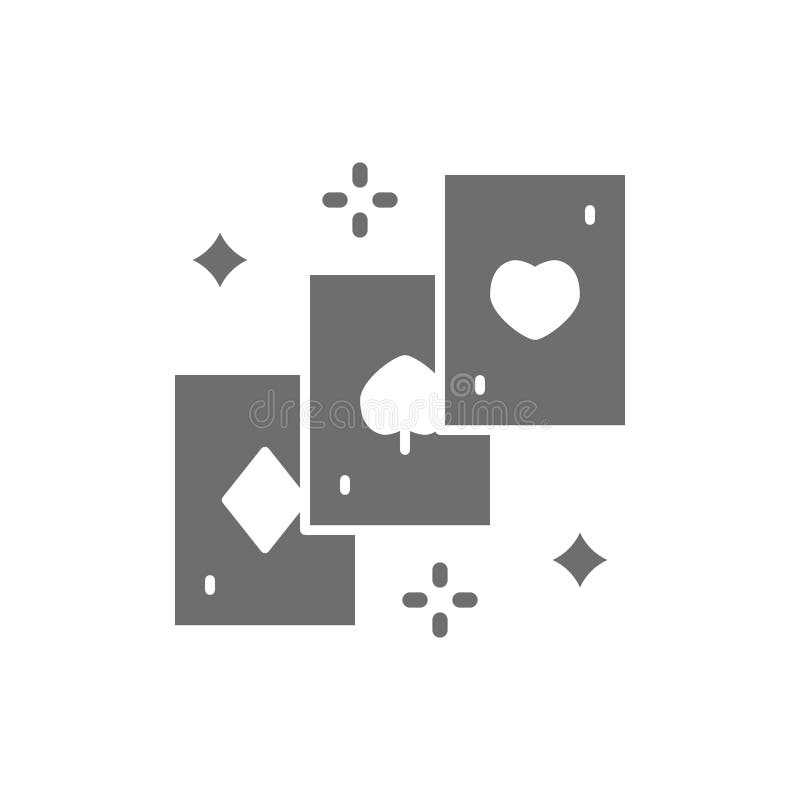 Magic Playing Cards Icon, Cartoon Style Stock Vector - Illustration of ...
