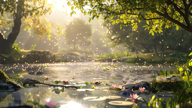 The Magic Pond of Paradise stock photo. Image of lake - 317334114