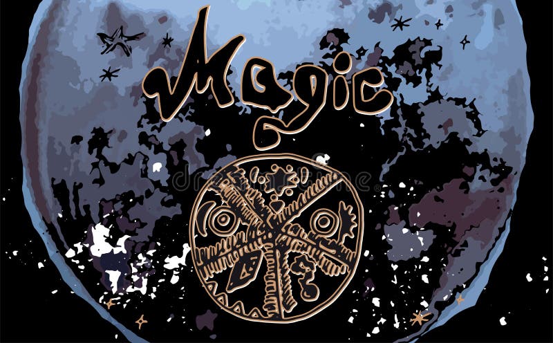 Magic Poster. Background Grange Stock Vector - Illustration of grange ...