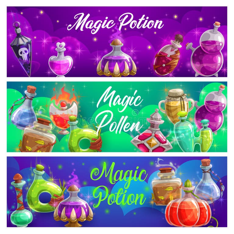 Magic Potion Banners Stock Illustrations – 261 Magic Potion Banners ...