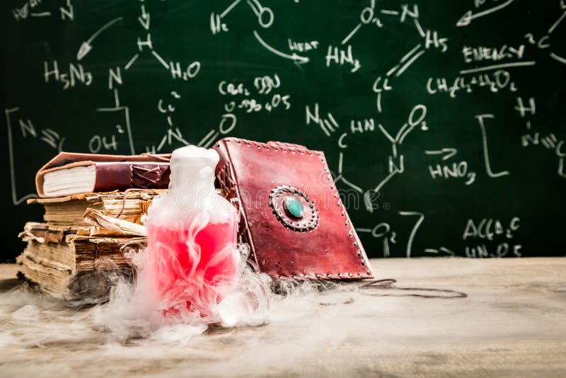 Magic Potion Created by Chemistry Stock Photo - Image of fluid ...