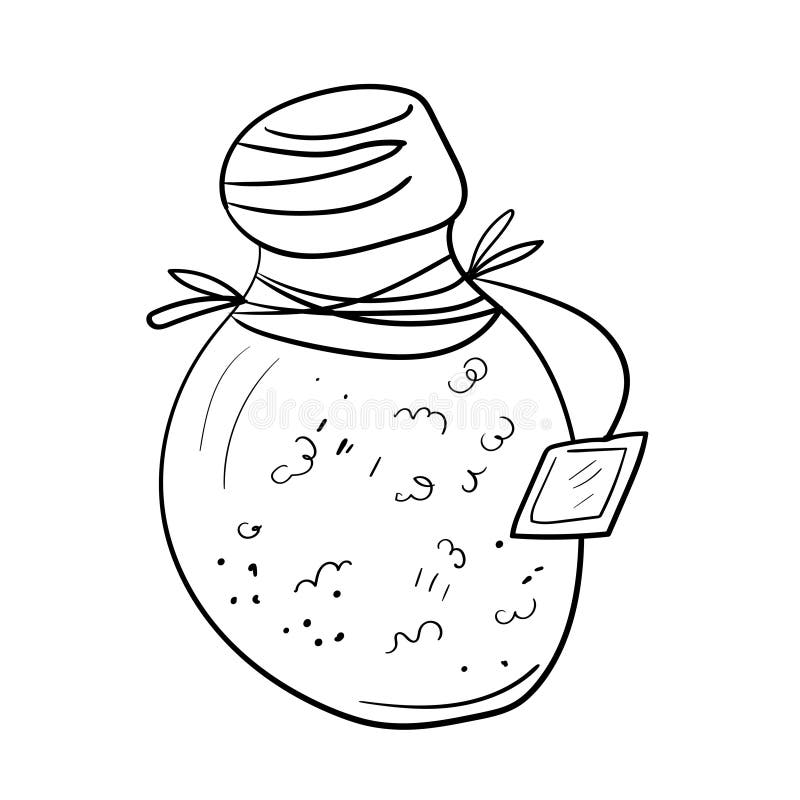 Coloring Page Potion Magic Stock Illustrations – 203 Coloring Page ...