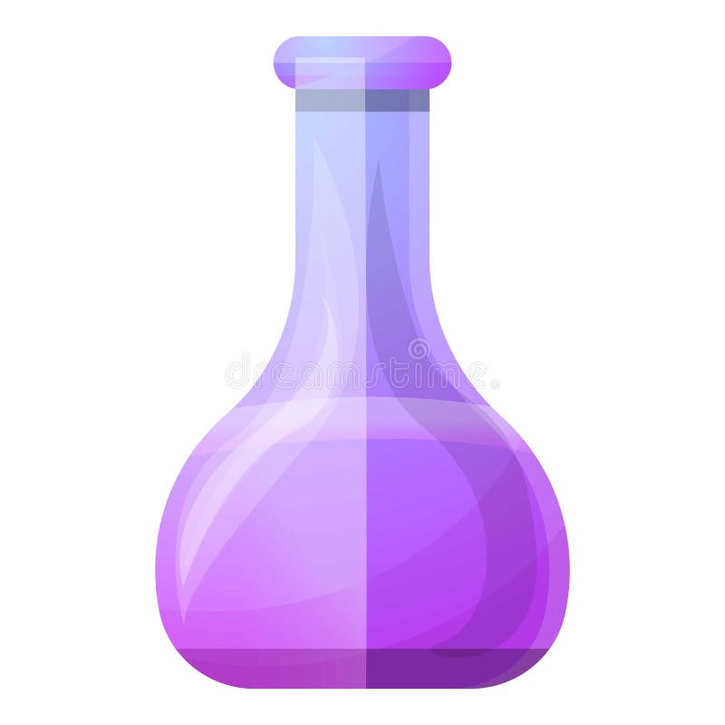 Laboratory Potion Icon Set, Cartoon Style Stock Vector - Illustration ...