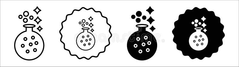 Magic Potion Icon Symbol Set Collection. Magic Potion Simple Vector ...