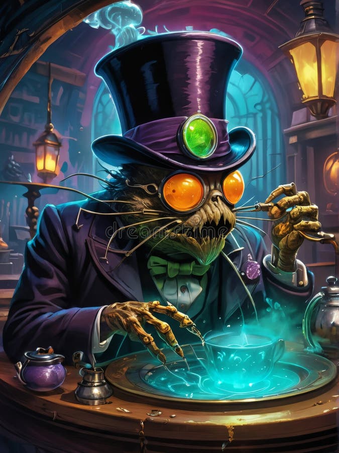 Magic Potion in a Magic Pot. Halloween. 3D Illustration Stock ...