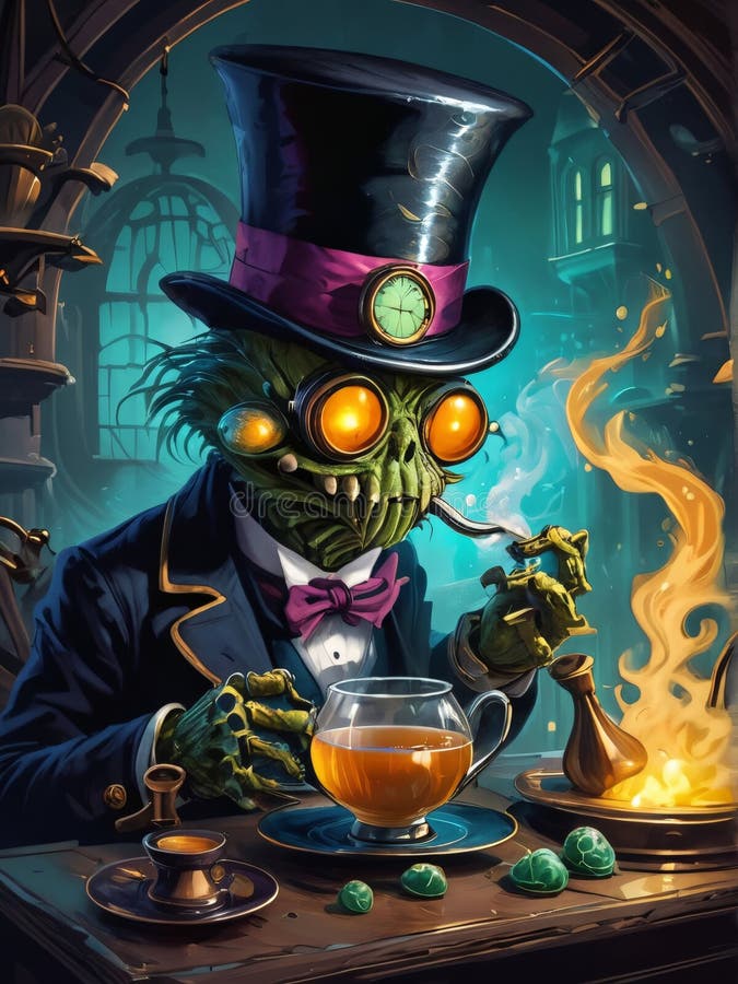 Magic Potion in a Magic Pot. Halloween. 3D Illustration Stock ...