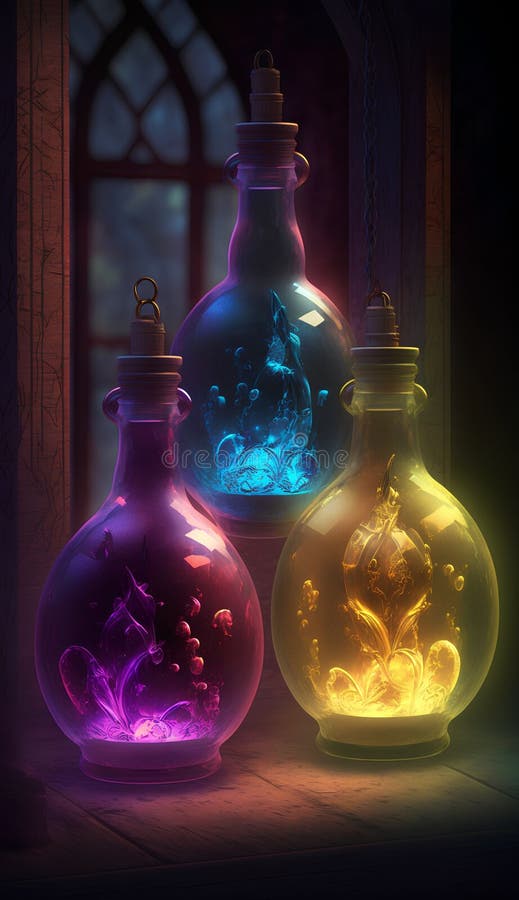 Magic Potion Ai Generated Stock Illustrations – 975 Magic Potion Ai ...