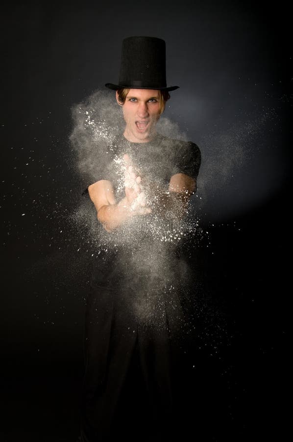 Magic Powder stock photo. Image of black, performance - 7128002