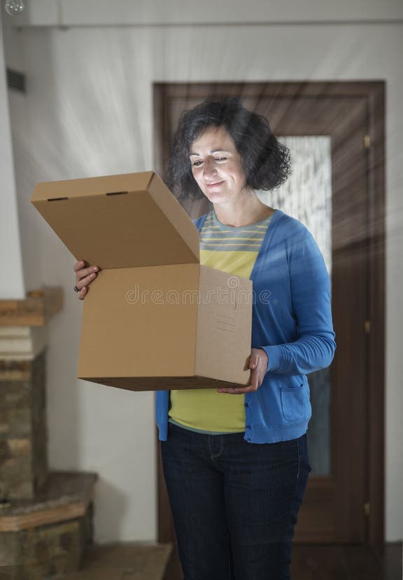 Magic present stock photo. Image of delivery, ecstatic - 69661774