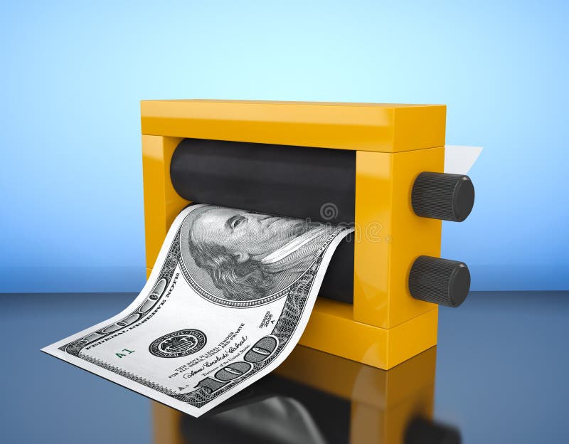 Money Printing Press Stock Illustrations – 299 Money Printing Press ...