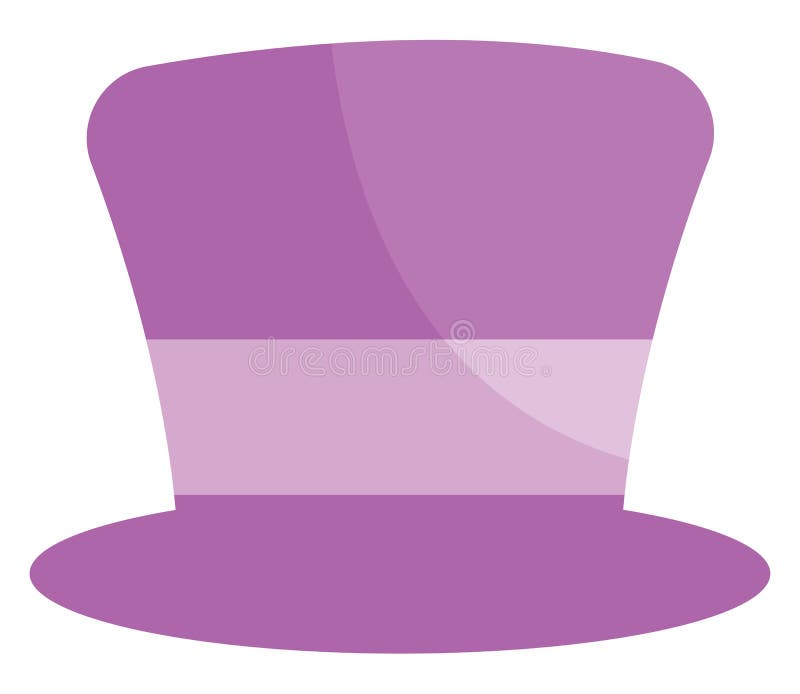 Magic purple hat, icon stock vector. Illustration of wizard - 261068284