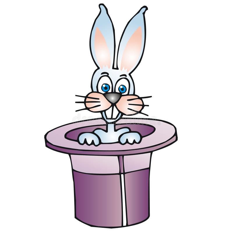 Magic rabbit stock illustration. Illustration of magic - 2323223