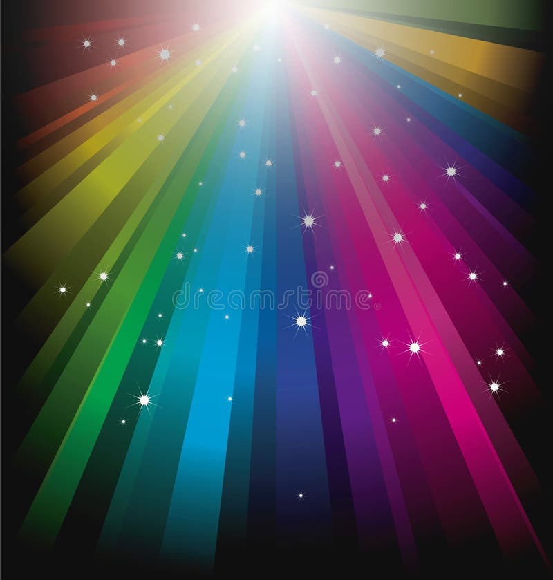 Colorful Rainbow Music Background for Disco Flyers Stock Illustration ...