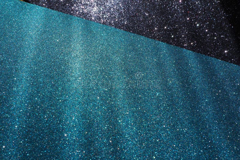 Magic Rays of Light on Blue Black Surface. Bokeh, Dust Particles ...