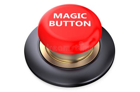 Magic Red button stock illustration. Illustration of decision - 56585331