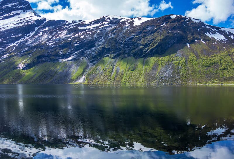 Magic reflection. stock photo. Image of scene, landscape - 68492286