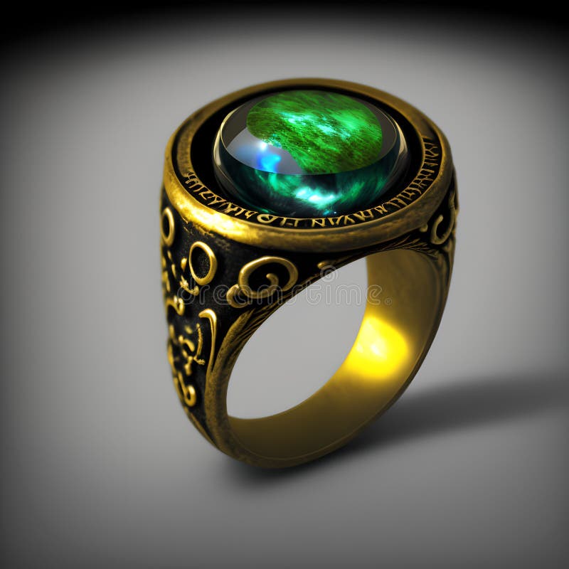 Magic Ring, Generative AI Illustration Stock Illustration ...