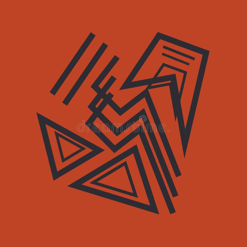 Magic Runes Mystical Geometry Sign Alchemy Mystical Symbol Stock ...