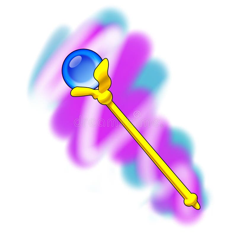 Magic scepter stock illustration. Illustration of scepter - 7895585